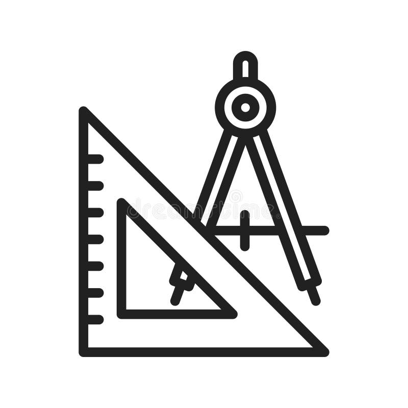 Geometry Tools Icon Vector Image. Suitable for Mobile Apps, Web Apps ...
