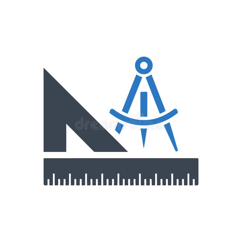 Geometry Tools Icon stock vector. Illustration of drafting - 361529177