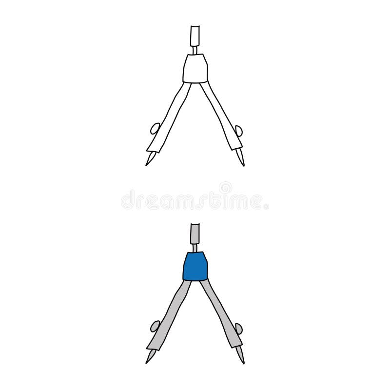 Geometry tools 2 stock vector. Illustration of vector - 286983432