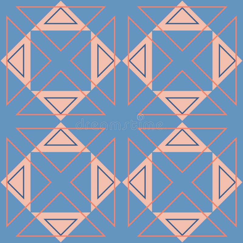 Geometry Triangle Shape Seamless Pattern Design for Textile Stock ...
