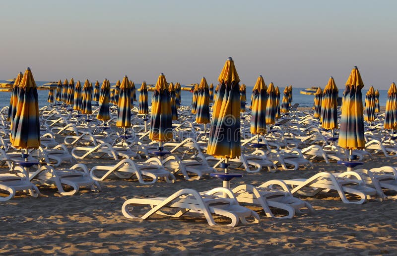 Umbrella Geometry on the Beach Stock Photo - Image of summer, geometry ...