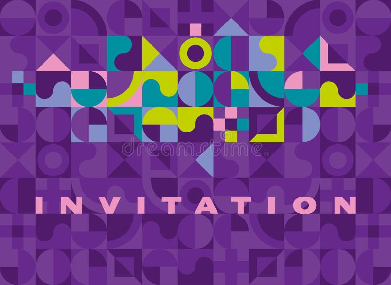 Geometry Vector Poster Template Stock Vector - Illustration of graphic ...