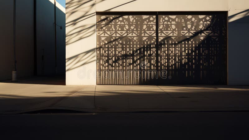 Geometry wall shadows stock illustration. Illustration of dimension ...