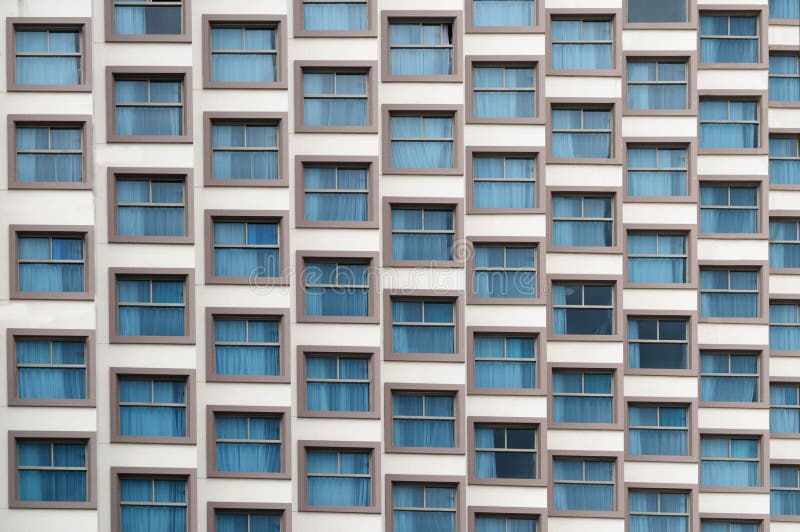 Geometry of Windows on the Facade of a Modern Building, Nha Trang ...