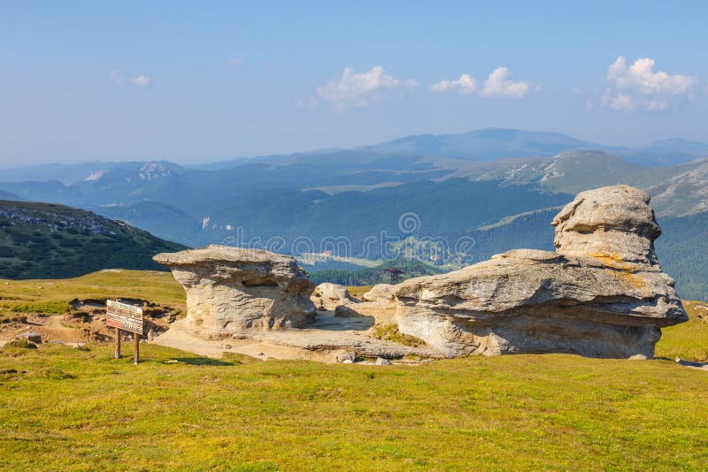 Geomorphologic Rocky Structures, Romania Stock Photo - Image of ...