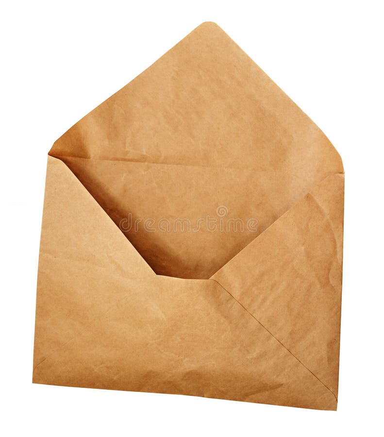 Lege Envelop Met Rode En Blauwe Die Grenzen En Zegel Met Rib Wordt ...