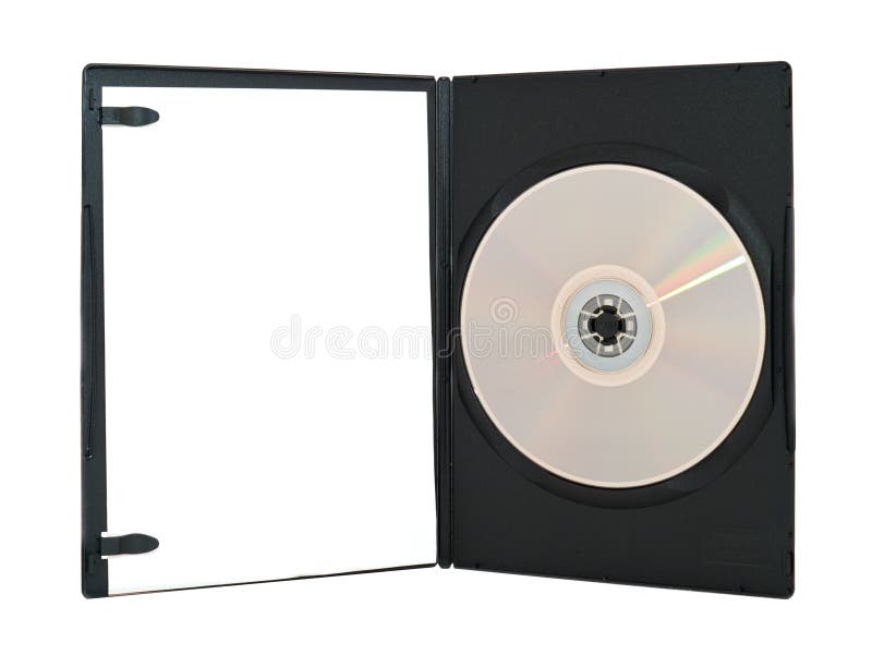 Open Lege CD Doos Op Een Witte Achtergrond Stock Foto - Image of ...
