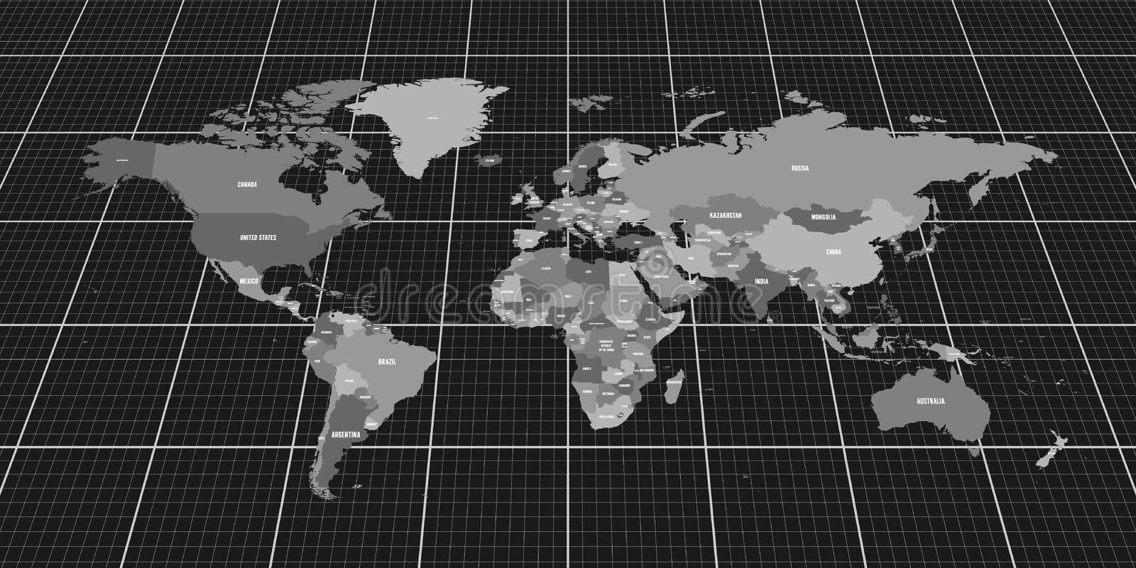Geopolitical World Map. High Detail Political Map with Country Names ... Geopolitical World Map. High Detail Political Map with Country Names ...