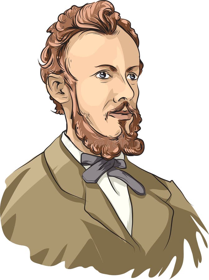 Caricatura De Ernest Rutherford Ernest Rutherford Stock Illustrations,