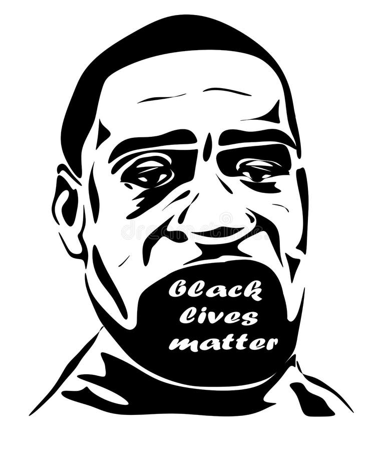 Portrait of George Floyd editorial photography. Illustration of george ...