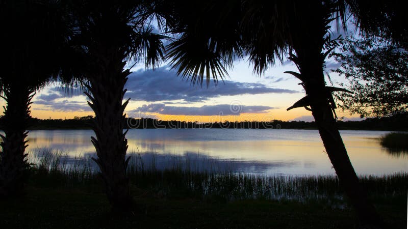 Sunset at Lake Zobel, George LeStrange Preserve, Fort Pierce, Florida ...