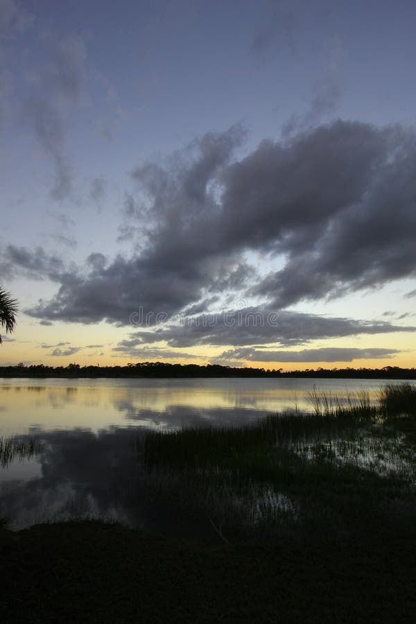 Sunset at Lake Zobel, George LeStrange Preserve, Fort Pierce, Florida ...