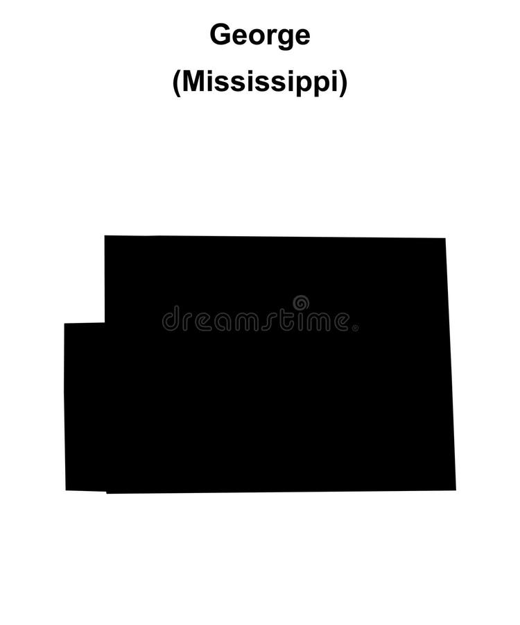 George outline map stock vector. Illustration of shape - 357456585