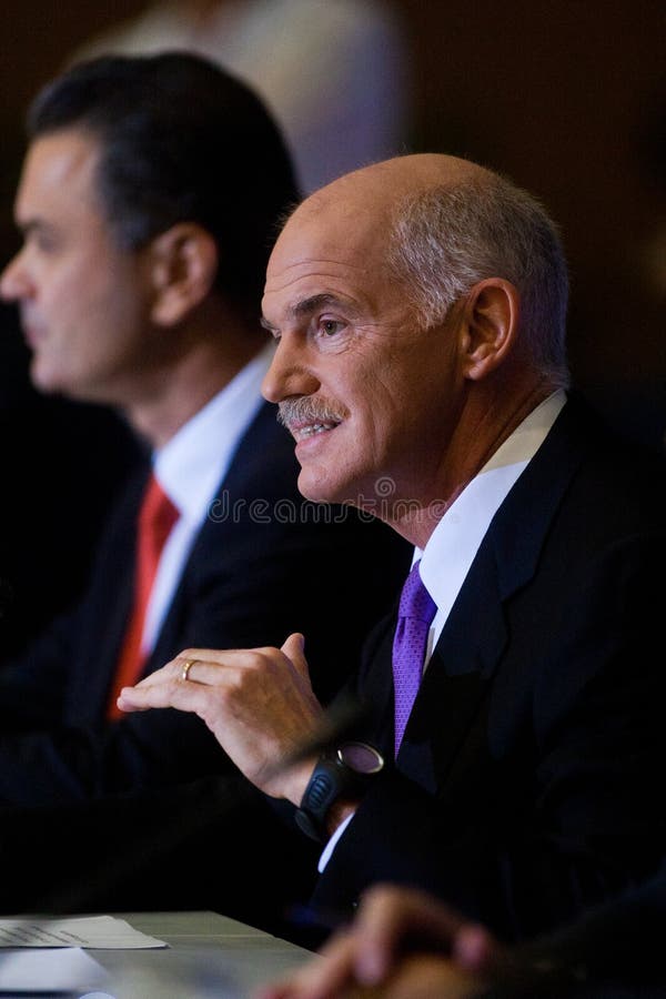 George Papandreou editorial photo. Image of helexpo, europe - 19527061
