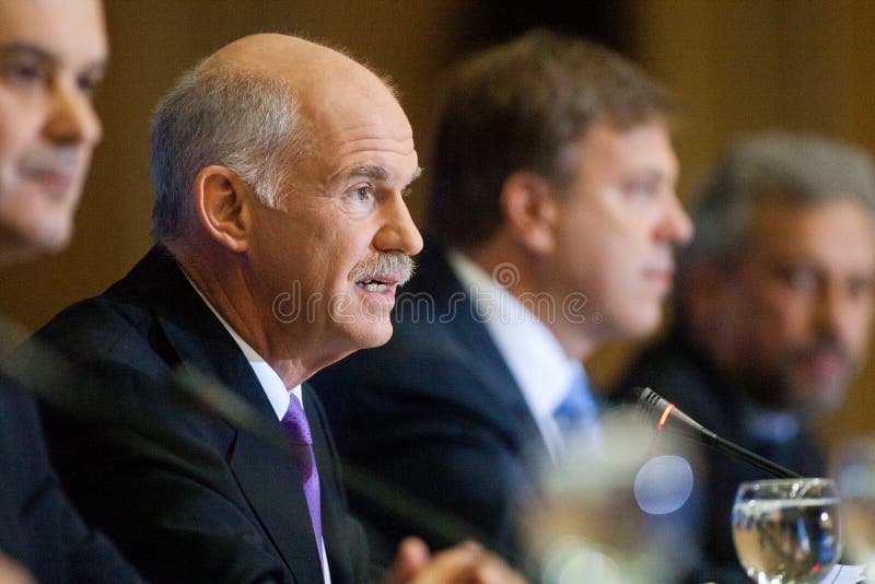 George Papandreou editorial photo. Image of europe, papandreou - 19944201