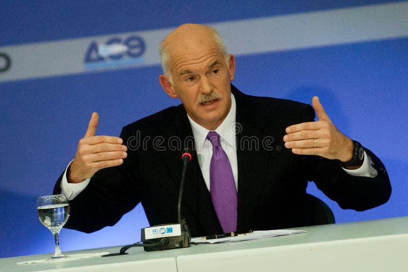 George Papandreou editorial image. Image of prime, profession - 19944445