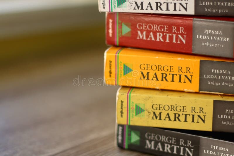 George R. R. Martin Books editorial stock photo. Image of adventure ...