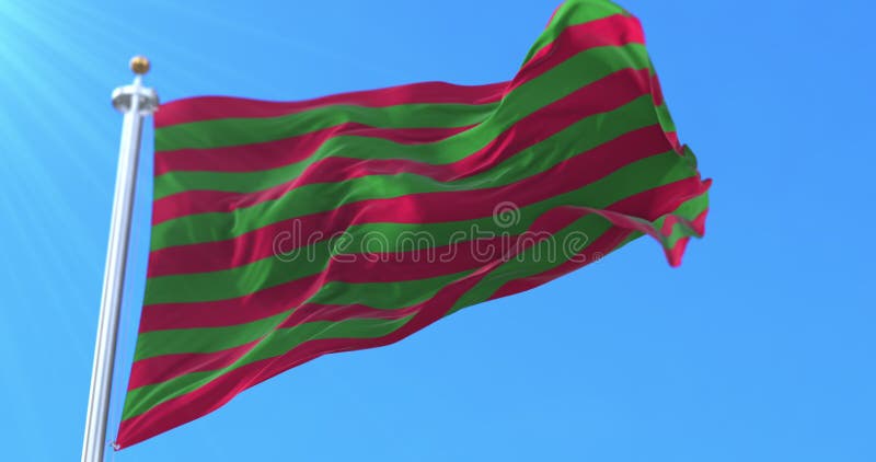 George Rogers Clark Flag. Loop Stock Video - Video of representation ...