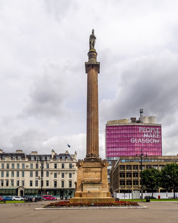 George Square, Glasgow redactionele afbeelding. Image of instelling ...