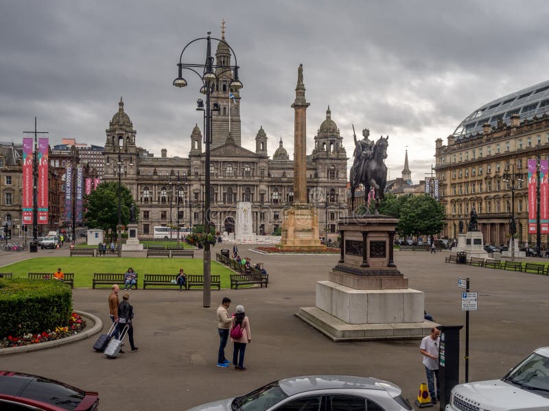 George Square, Glasgow editorial image. Image of british - 97814060
