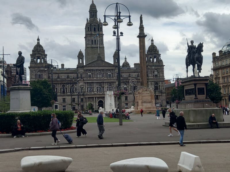 George square glasgow editorial photo. Image of building - 235978451