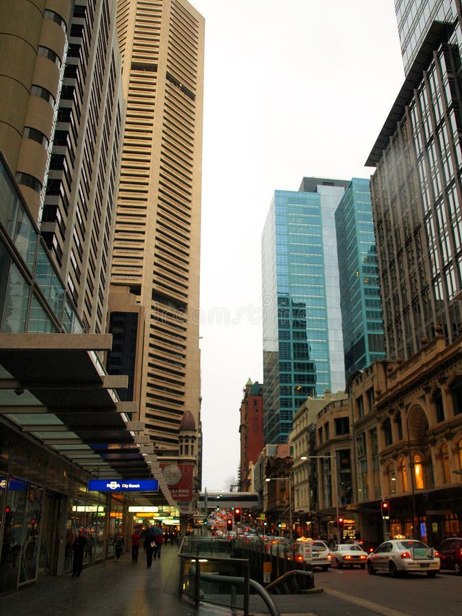 George Straat, De Stad Van Sydney Redactionele Stock Afbeelding - Image ...