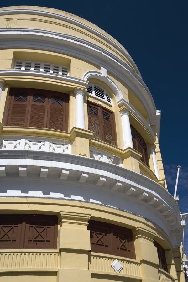 George Town Heritage Building Stock Photo - Image of design ...
