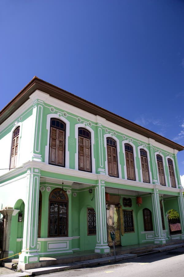 George Town Heritage Building Stock Photo - Image of asia, preservation ...