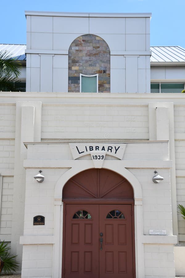 George Town Public Library on Grand Cayman in the Cayman Islands Stock ...