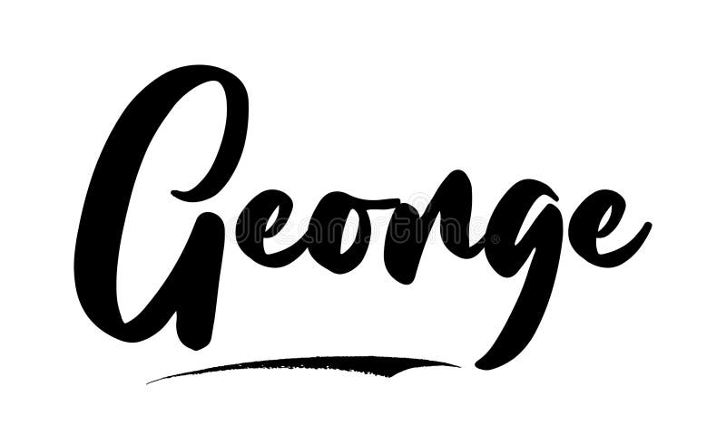 George Lettering Stock Illustrations – 611 George Lettering Stock ...