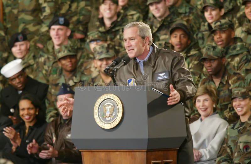U.S. President George W. Bush Visit To Israel Editorial Stock Image ...