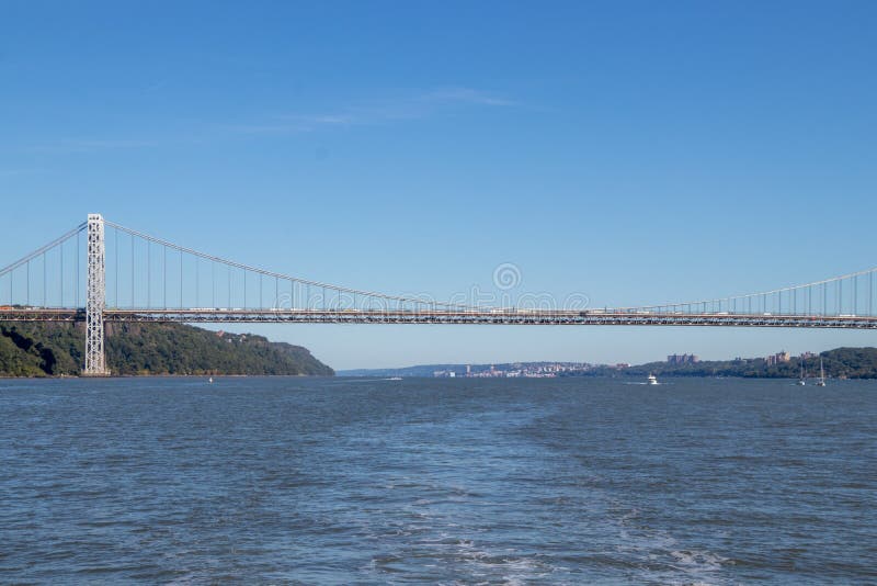 George Washing Bridge Over the Hudson River in New York State Stock ...