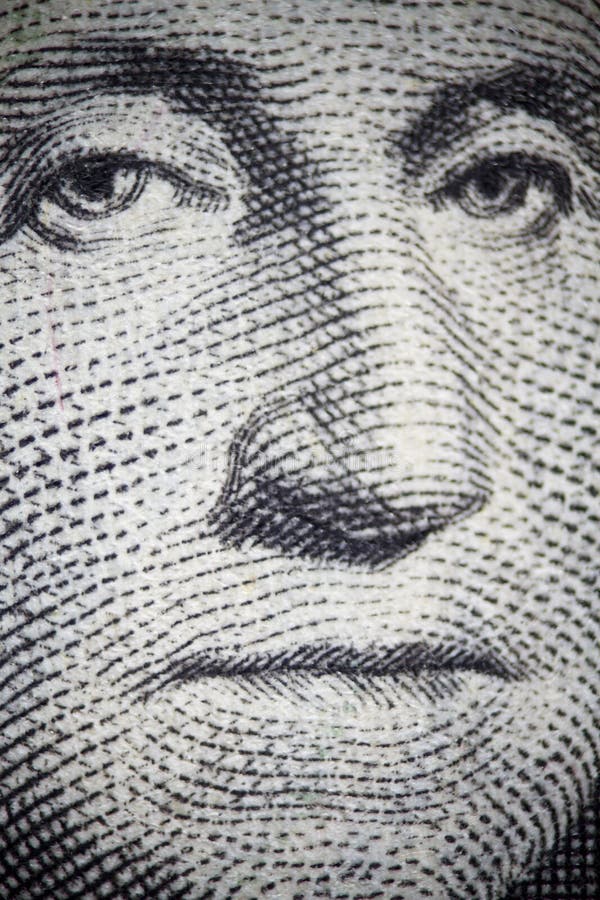 Sad George Washington stock image. Image of paper, dollar - 5262863