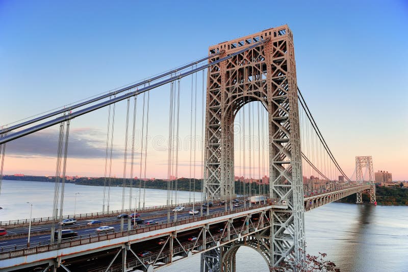 George Washington Bridge stock image. Image of city, scenic - 23790395