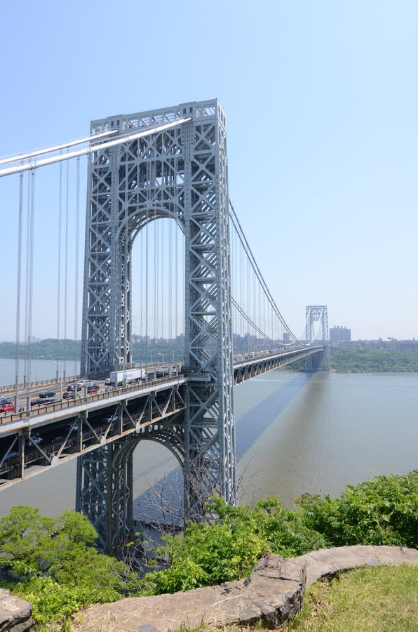 The George Washington Bridge Editorial Stock Photo - Image of span ...