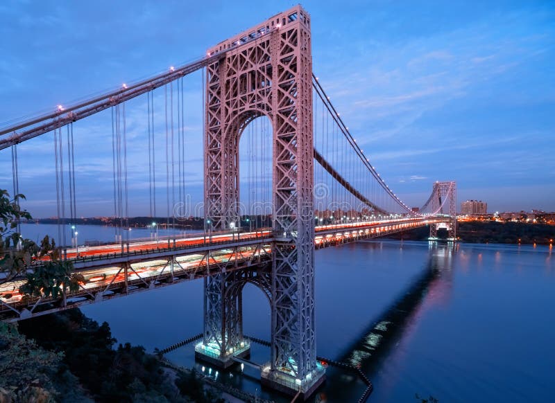 George Washington Bridge in New York, USA Stock Image - Image of city ...