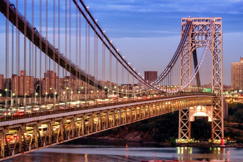 George Washington Bridge in New York, USA Stock Photo - Image of ...