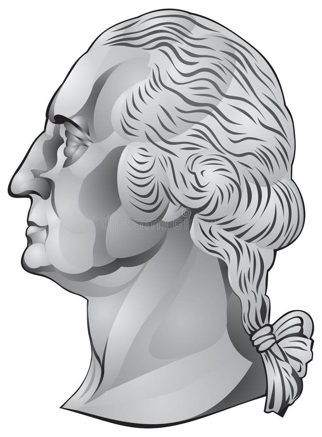 George Washington, First US President Stock Vector - Illustration of ...
