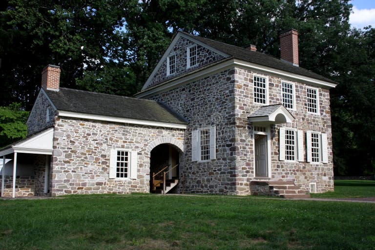 George Washington Headquarters Stock Image - Image of front, historical ...