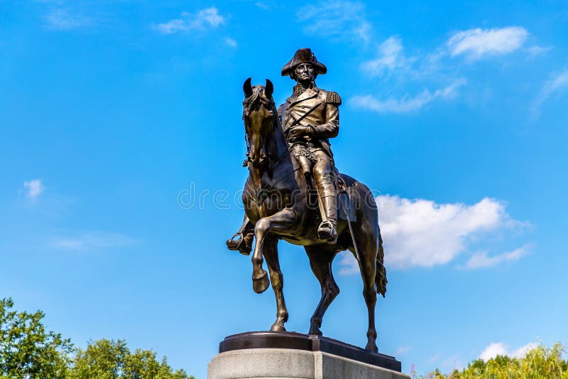 George Washington Statue in Boston Editorial Photography - Image of ...