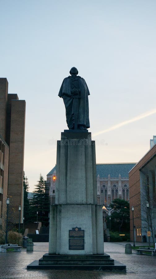 George Washington Statue at UW Editorial Photo - Image of education ...