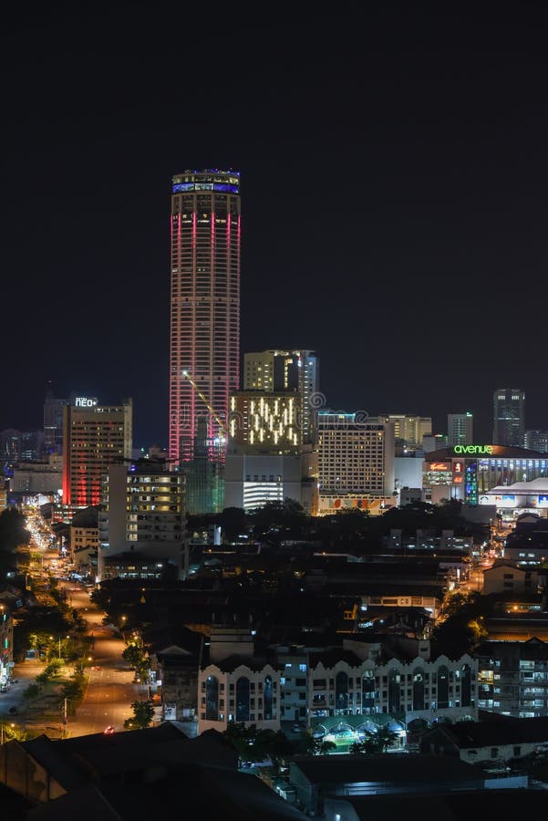 Georgetown, Komtar Tower and City View Editorial Stock Photo - Image of ...