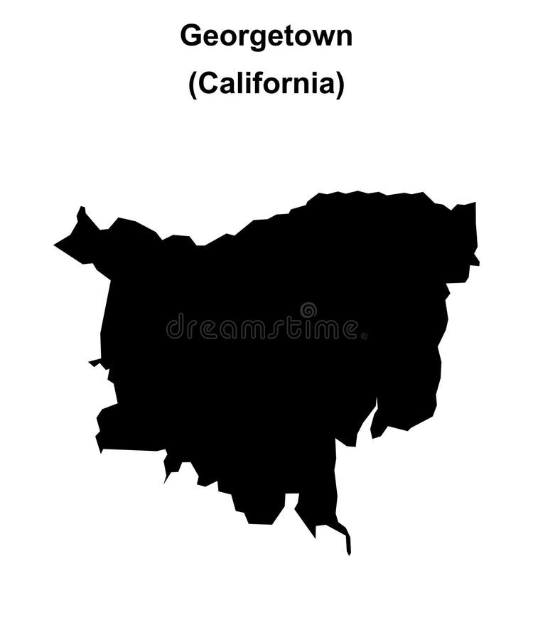 Georgetown outline map stock illustration. Illustration of outline ...