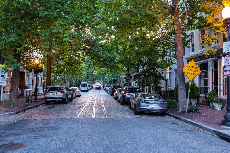 Georgetown Streets, Washington DC, EUA Foto de Stock Editorial - Imagem ...