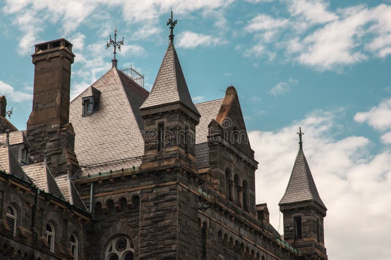 Georgetown University, White-Gravenor Building. Stock Photo - Image of ...