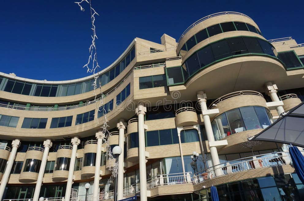 Georgetown Waterfront Architecture Stock Photo - Image of sunlit ...