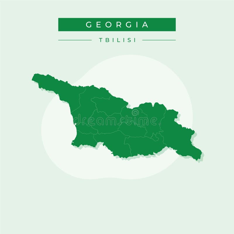 Vector Illustration Vector of Georgia Map Asia Stock Vector ...