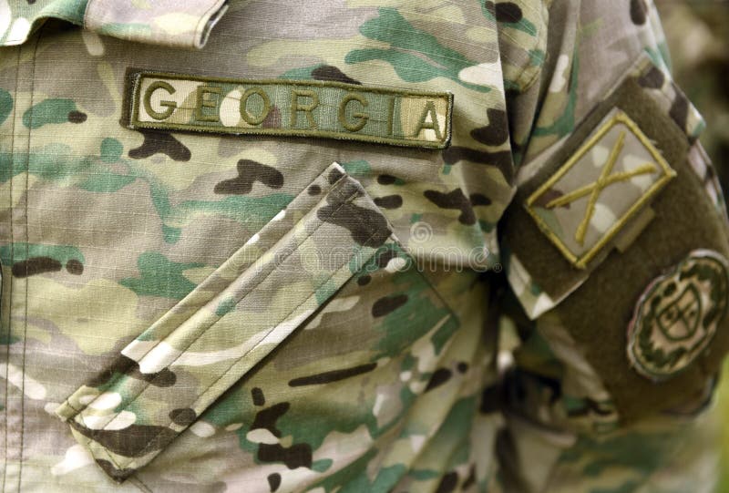 Georgia Army Uniform. Georgian Troops Stock Photo - Image of russia ...