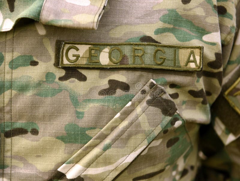 Georgia Army Uniform. Georgian Troops Stock Image - Image of camouflage ...