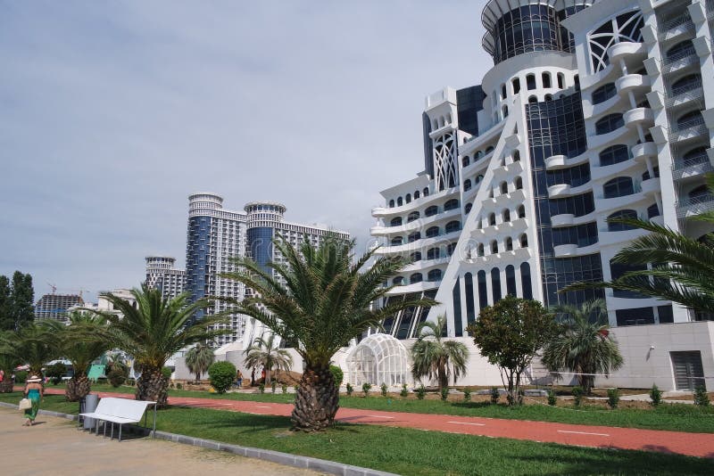Georgia Batumi Buildings and Streets Editorial Photo - Image of ...